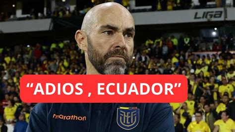 URGENTE FELIX SANCHEZ BASS YA SE DESPIDIÓ DE LOS JUGADORES DE ECUADOR