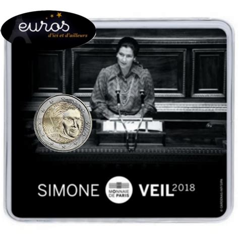 2 euros commémorative FRANCE 2018 Simone Veil Brillant Universel