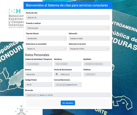 Cita Consular Honduras en Estados Unidos 2024 Guía detallada paso a