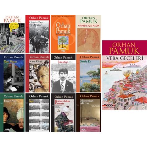 Orhan Pamuk 13 Kitap Set Kafamda Bir Tuhaflık Cevdet Bey ve