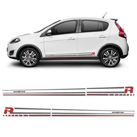 Faixa Lateral Fiat Palio Sporting R Adesivo Modelo Original