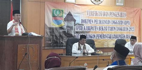 PJ Bupati Kab Bekasi Dani Ramdan Maksimalkan Penyerapan Anggaran Di