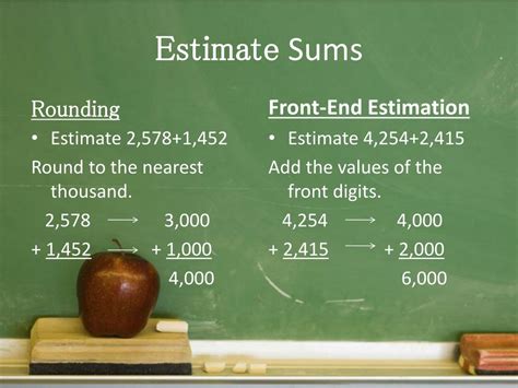 Estimate Sums And Differences Calculator