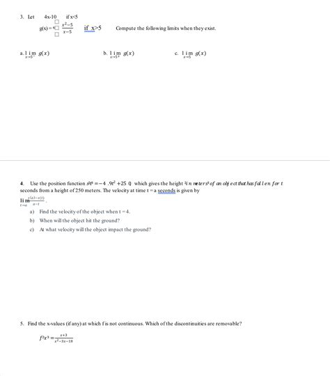 solved 3 let 4x−10 if x 5 compute the