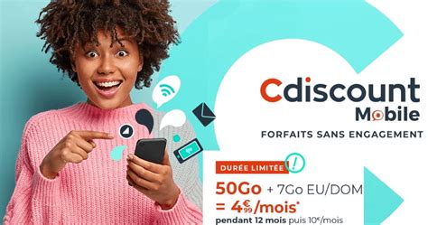 Cdiscount Mobile Forfait Go Sans Engagement Par Mois