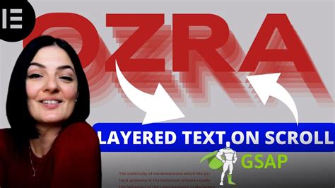 GSAP LAYERED TEXT ON SCROLL Elementor Wordpress Tutorial Flex
