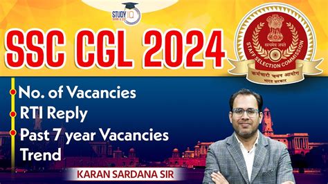 SSC CGL 2024 Past 7 Year Vacancy Trend Number Of Vacancy RTI
