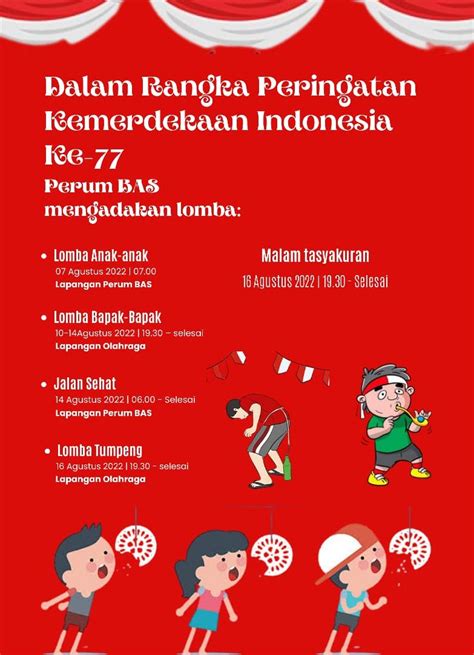 Contoh Pamflet Lomba 17 Agustus Yang Menarik Dan Mudah Dipahami Yuk