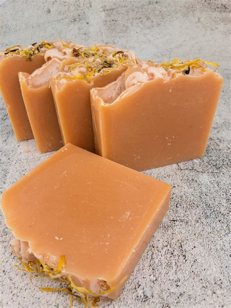 All Natural Naked Calendula Soap Handcrafted Soap Calendula Raw Soap