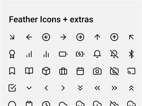 Figma Feather Icons Extras UI4Free
