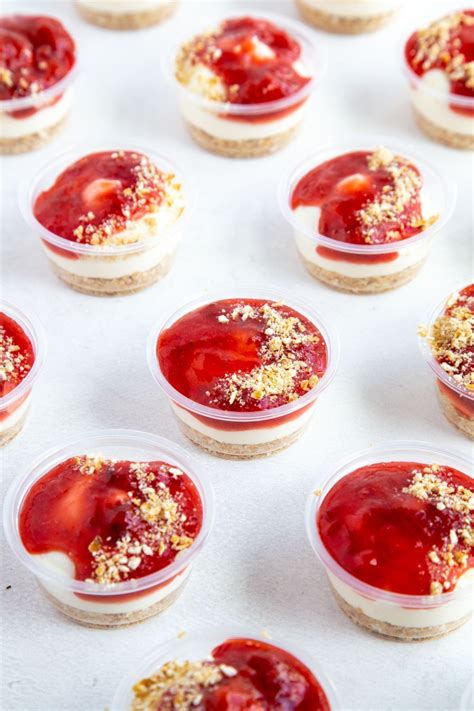 Strawberry Cheesecake Dessert Cups Recipe Mini Dessert Cups Summer