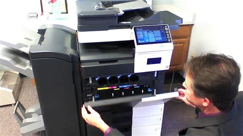Changing Toner Waste Toner In Your Konica Minolta Bizhub C224e C284E