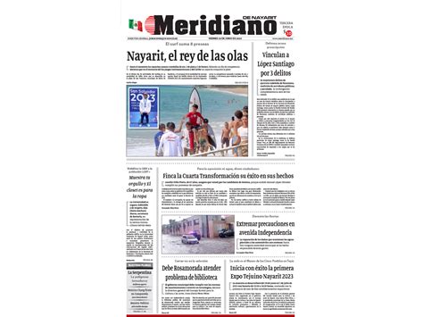 Edición impresa 30 de junio de 2023 Meridiano mx