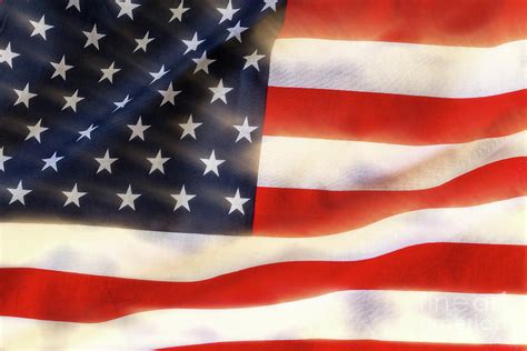 American Flag Waving In The Wind Photograph By Simon Bratt Photography LRPS