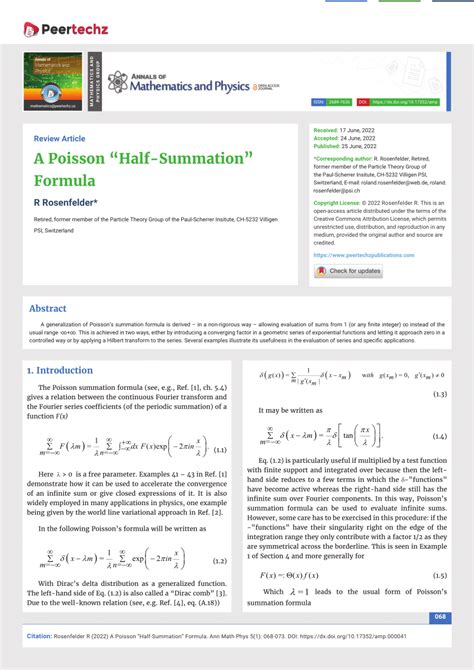 pdf a poisson “half summation” formula
