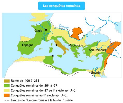Conqu Tes Paix Romaine Et Romanisation E Cours Histoire Kartable