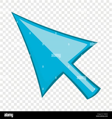 El Icono De La Flecha Del Mouse Azul Estilo De Dibujos Animados Imagen