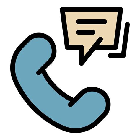 Icono De Llamada Telef Nica Contorno Llamada Telef Nica Vector Icono