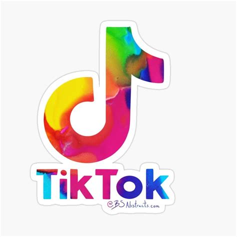 Tik Tok Metallic Rainbow By BS Abstracts BSAbstracts Tik Tok Logo
