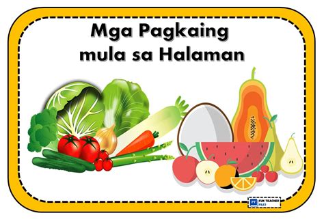 Mga Pagkaing Mula Sa Hayop At Halaman Fun Teacher Files