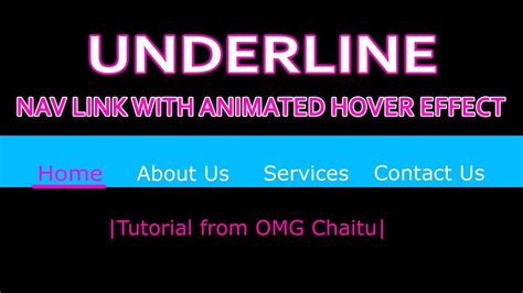 Designing Amazing Navbar With Underline Animation Using Bootstrap