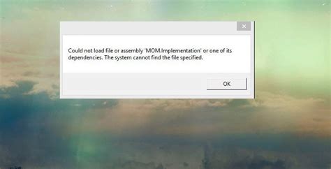 Fix Mom Implementation Error In Windows