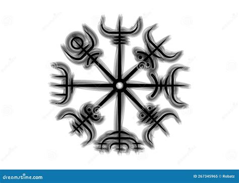 Viking Pagan Asatru Runic Compass Vegvisir Rune Circle Viking Norse