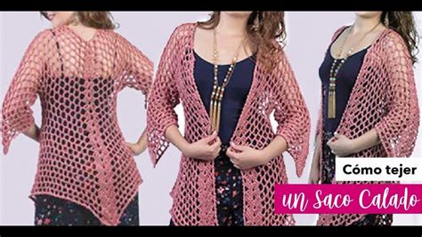 CÓMO TEJER ESTE CARDIGAN CALADO FÁCIL Y RÁPIDO YO TEJO CON LAURA CE