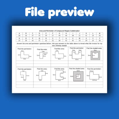 Area And Perimeter Of Compound Shapes Andy Lutwyche