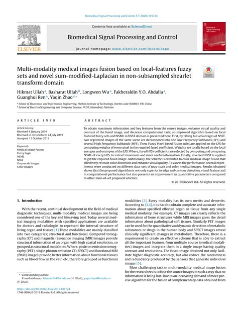 pdf multi modality medical images fusion based on local features fuzzy sets and novel sum