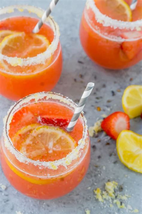 A Sweet And Tart Strawberry Lavender Lemonade Recipe Play Party Plan