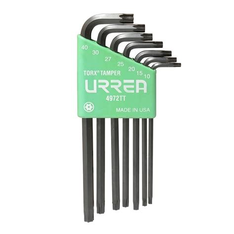 Juego De 7 Llaves Hexagonales L Torx Tper Rack Urrea 4972TT
