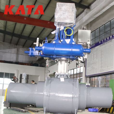 Kata Fully Welded Ball Valve 20 600lb Wcb Pneumatic Hydrolic