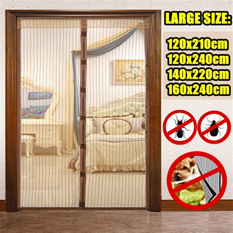 Large Magnetic Mosquito Door Screen Mesh Nets Anti Bugs Insect Door