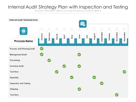 Internal Audit Strategy Plan With Inspection And Testing Ppt PowerPoint
