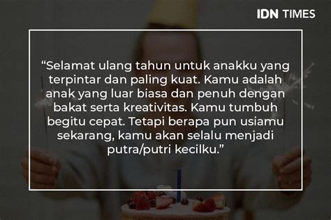 40 Ucapan Ulang Tahun Untuk Anak Yang Menyentuh Hati