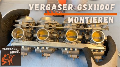 Vergaser Suzuki GSX1100F montieren ausführlich erklärt vom
