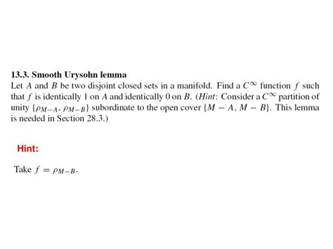 ppt chapter 13 bump functions and partitions of unity powerpoint presentation id 433591