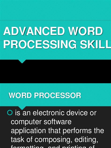lesson 3 advanced word processing skills part 2 pdf word processor microsoft word