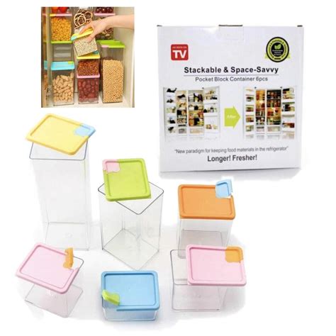JOGO DE 6 POTES HERMETICOS KIT PORTA MANTIMENTOS ALIMENTOS COZINHA