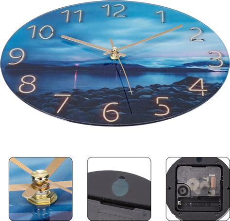 ACCSHINE Reloj De Pared Silencioso Moderno De 12 Pulgadas Movimiento