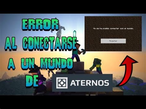 No Se Ha Podido Conectar Con El Mundo ATERNOS Resolviendo Problemas