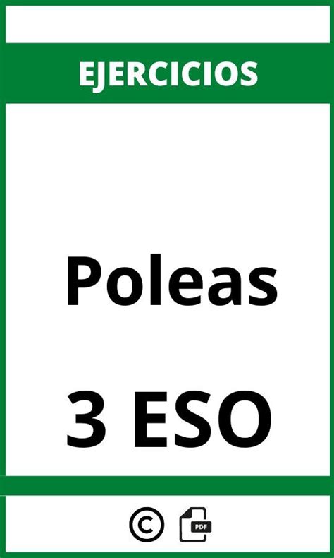 Ejercicios De Poleas Eso Pdf