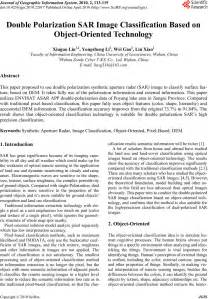 double polarization sar image classification based on object oriented technology
