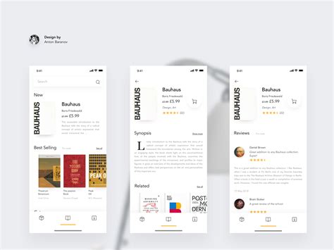 Book Store App Design Concept 1 By Anton Baranov On Dribbble