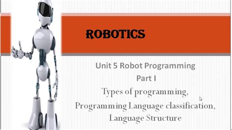 robotics unit 5 part 1 robot programming language youtube