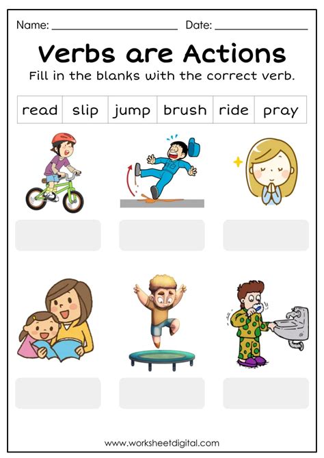 Printable Verbs Worksheet Year 1 KSSR Teacher Made Worksheets Library