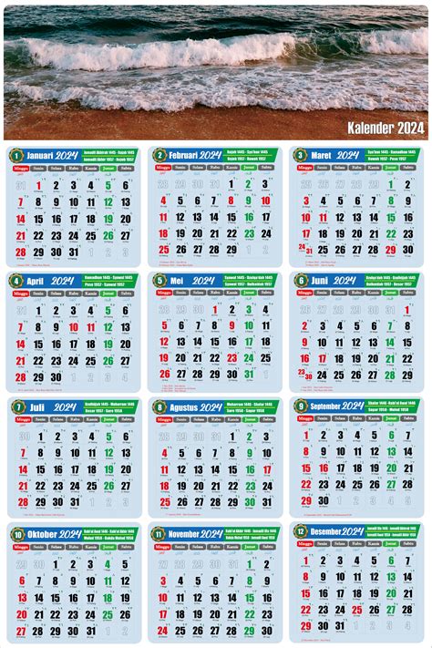 Calendar Indonesia With Javanese And Hijri Off