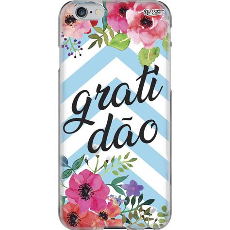 Capa Silicone NetCase Chapada Floral Gratidão Street Case
