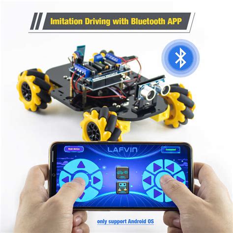 LAFVIN 4Wd Mecanum Para Sa Arduino Robot Car Kit Smart DIY UNO R3
